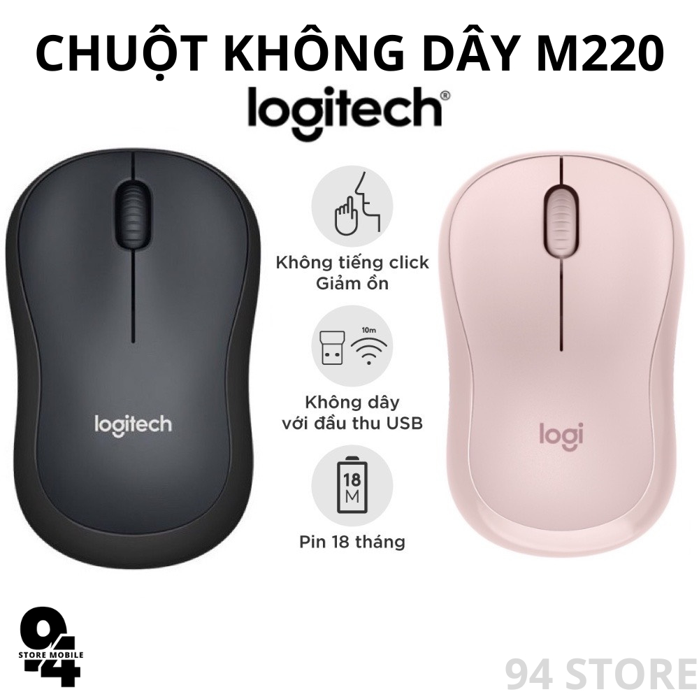 Chuột Không Dây M220 Chính Hãng Logitech Độ Nhạy Cao Hàng Chất Lượng ...