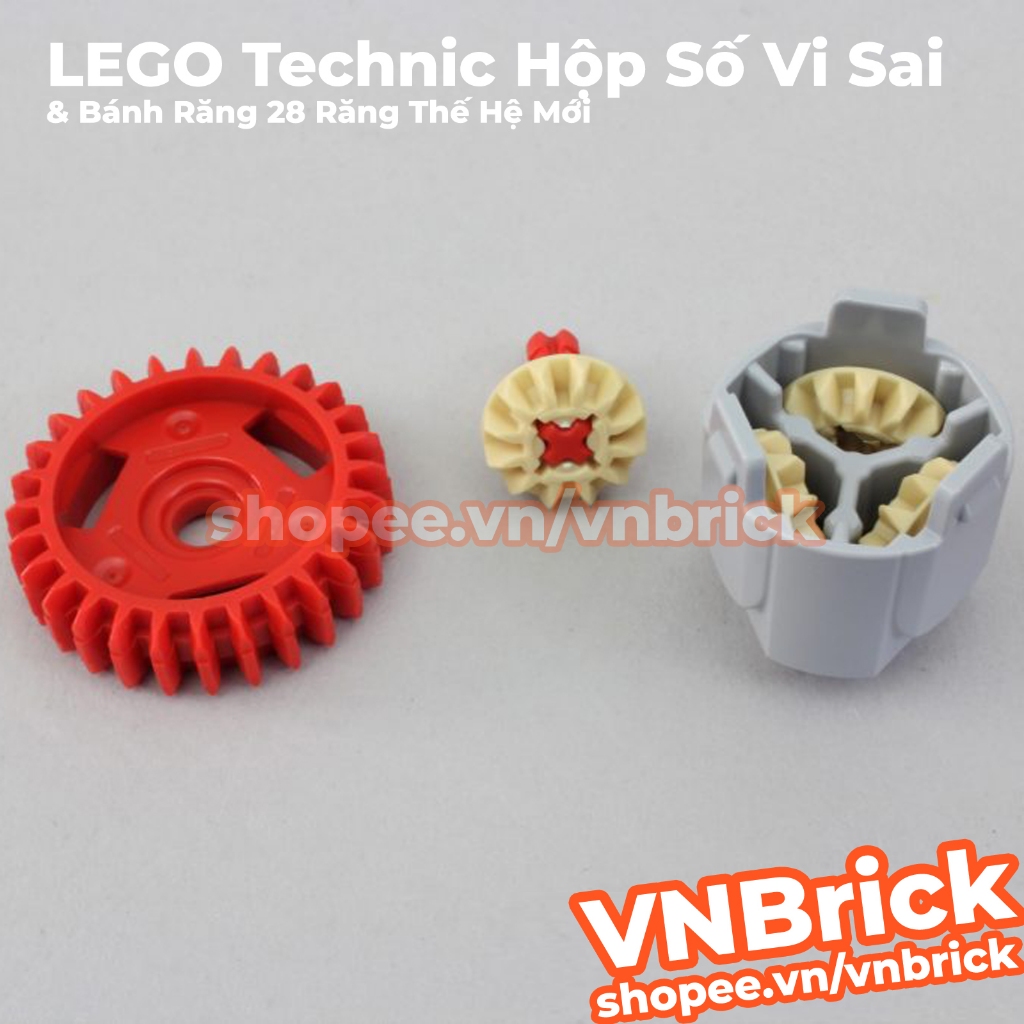[1 Cái] LEGO Technic Hộp Số Vi Sai & Bánh Răng 28 Răng Thế Hệ Mới ...