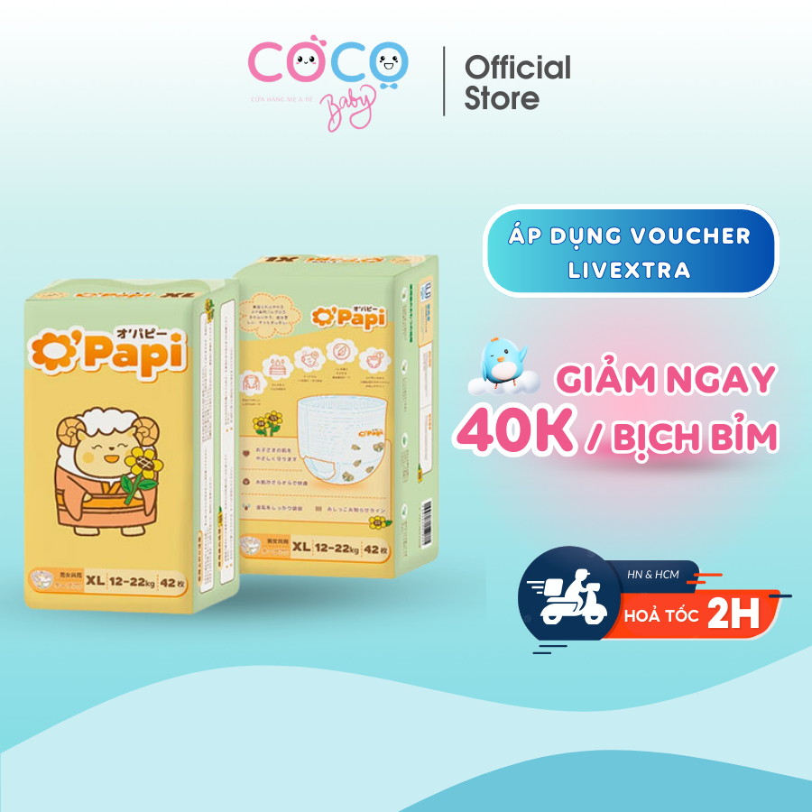 Bỉm quần bỉm dán O'papi Nhật Bản đủ size thấm hút thoải mái cho bé - tã ...