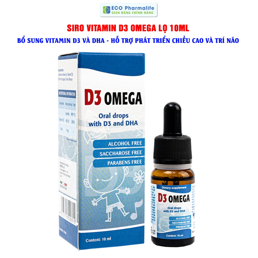 Siro D3 Omega (Chai 100ml) Nhập Khẩu Italy – Bổ Sung Vitamin D3 Và DHA ...