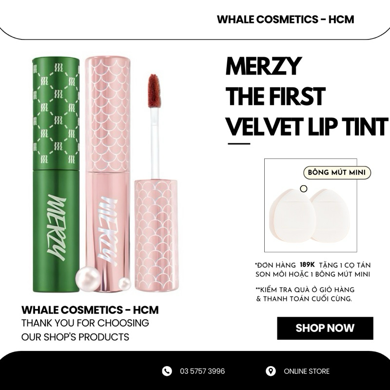 Son kem lì Merzy The First Velvet Tint V6 - 4,5g | Shopee Việt Nam