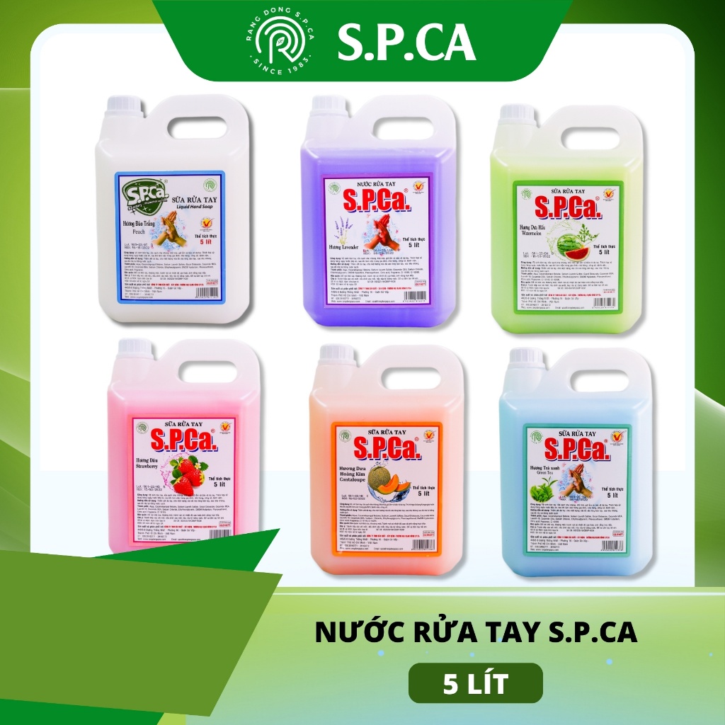 Nước rửa tay S.P.Ca can 5L tạo bọt khử mùi bảo vệ da tay - SPCa000007 | Shopee Việt Nam