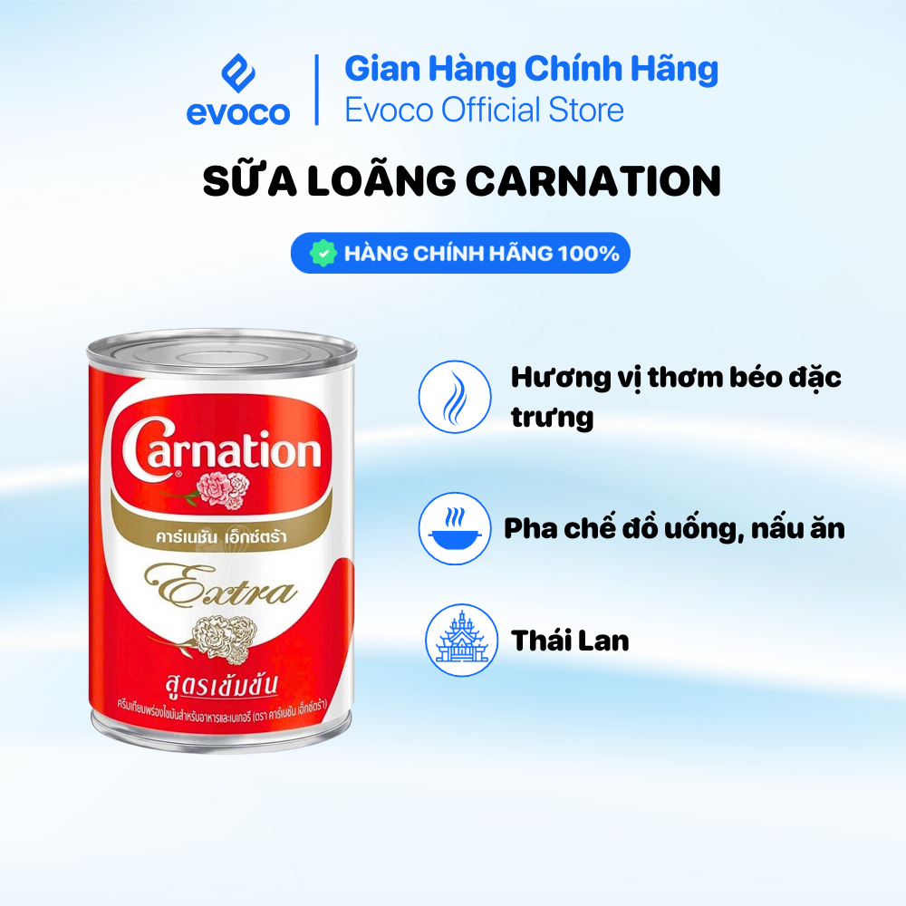 Sữa Loãng Carnaton Nestle Thái Lan Vị Thơm Béo Đặc Trưng Pha Chế Đồ ...