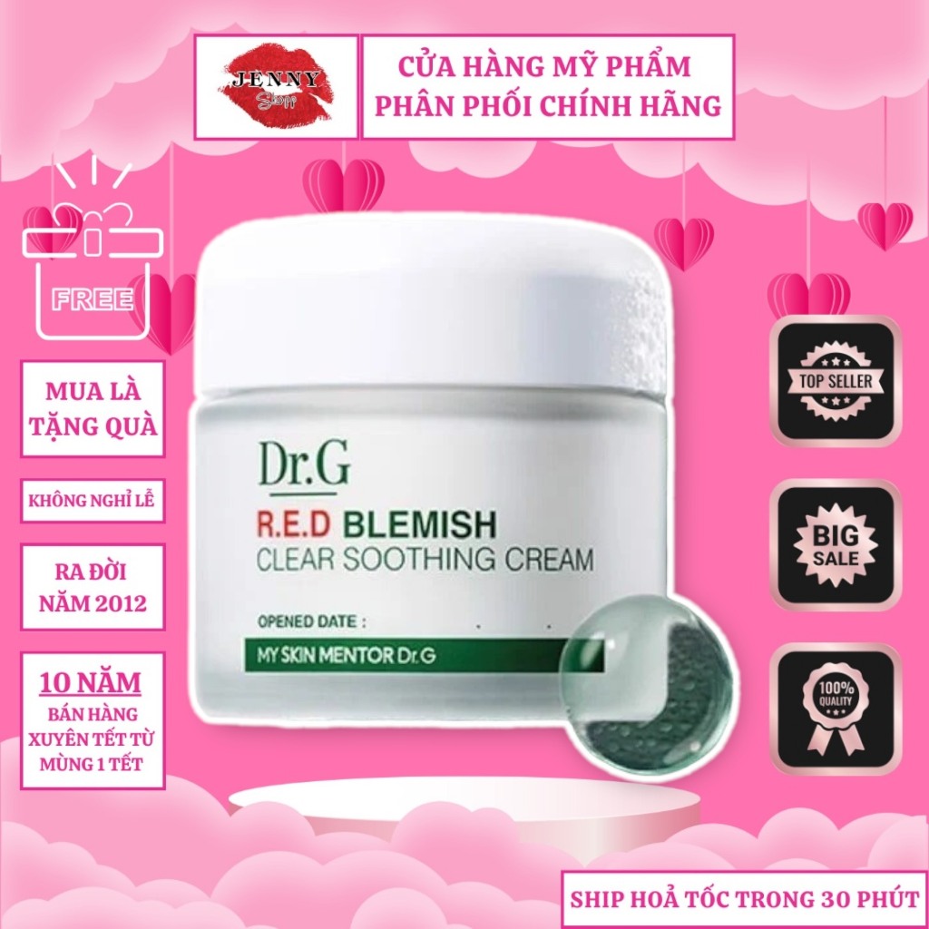 Kem Dưỡng Da Dr.G R.E.D Blemish Soothing Cream | Shopee Việt Nam