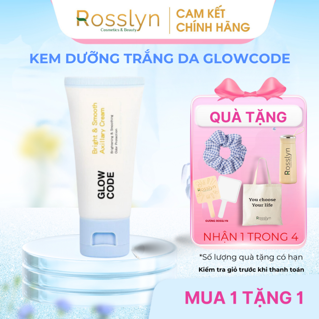 Kem dưỡng trắng da GlowCode với Niacinamide và chiết xuất dâu tằm giúp ...