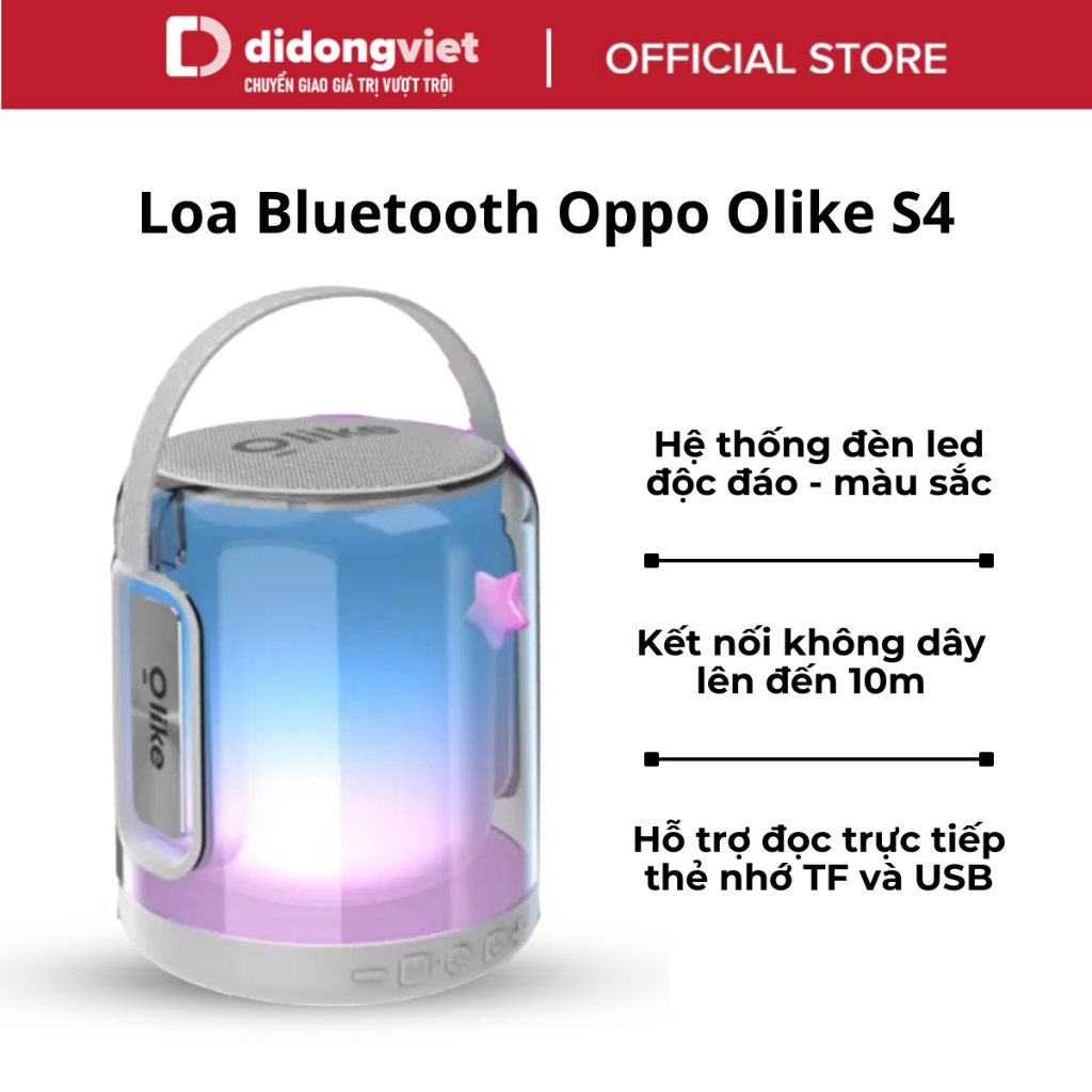 Loa Bluetooth OPPO OLike S4 | Hỗ trợ đọc thẻ nhớ TF và USB - Bảo hành ...