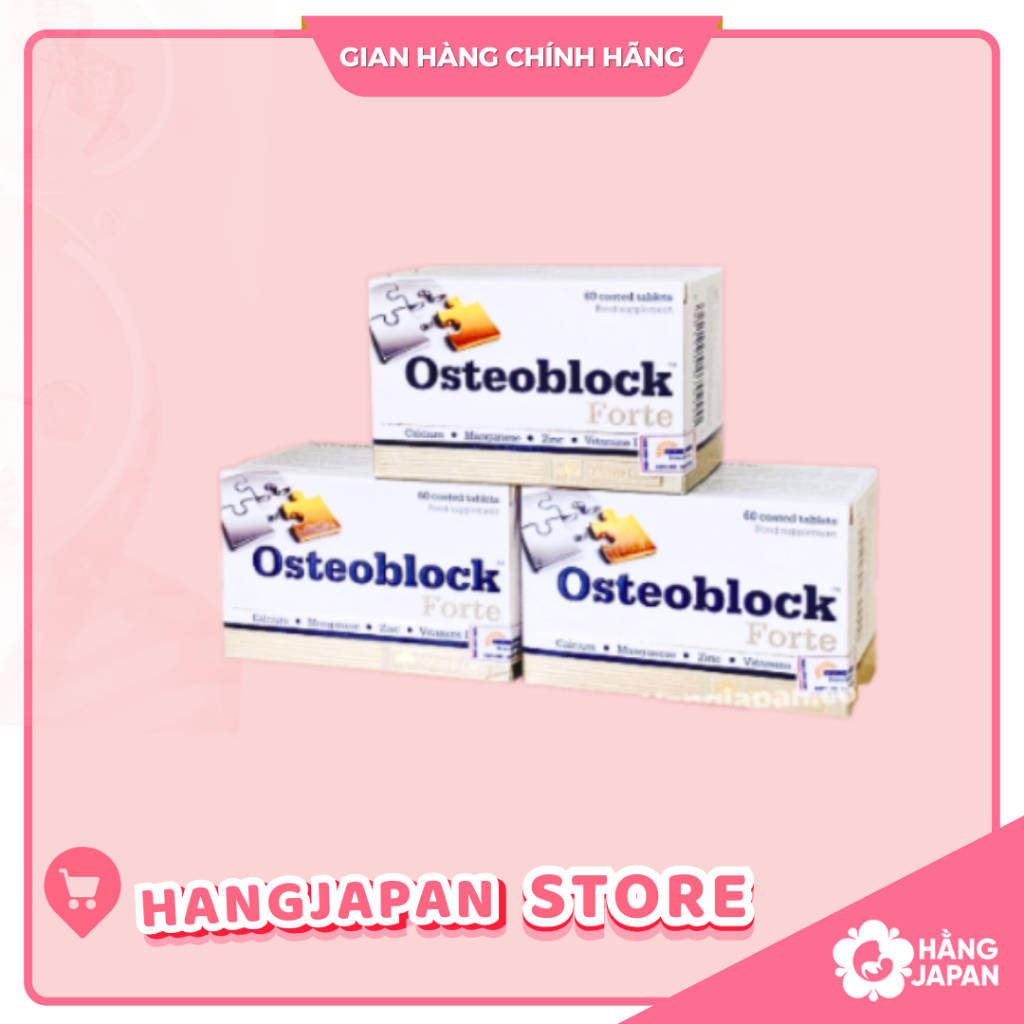 Canxi hữu cơ Osteoblock Forte bổ sung canxi, giúp xương chắc khỏe - Hộp ...