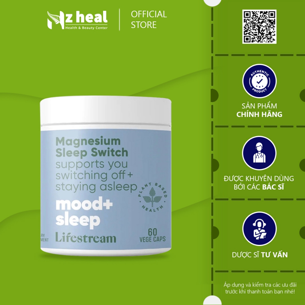 [Hỏa tốc] Viên uống ngủ ngon Lifestream Magnesium Sleep Switch (60 viên ...