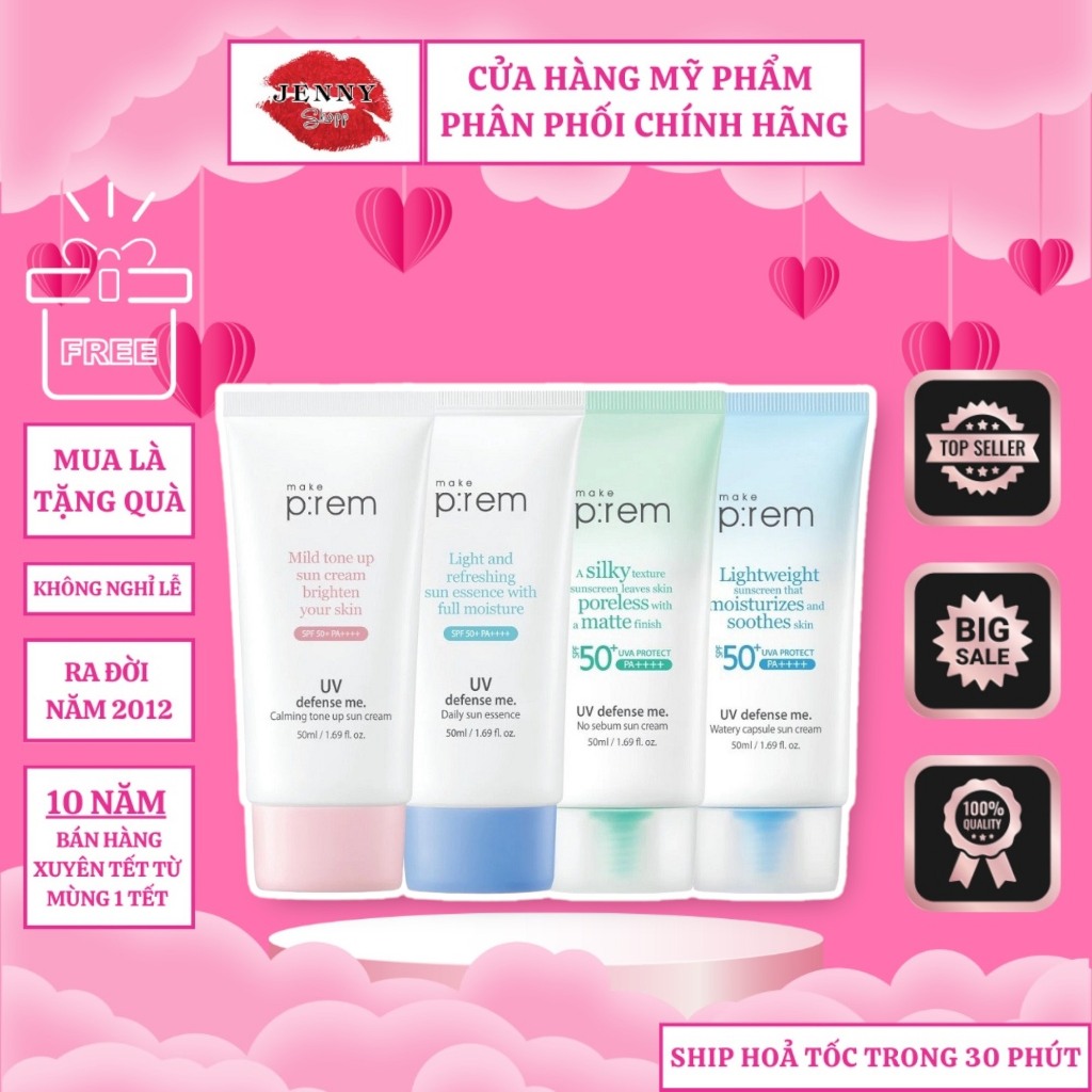 Kem Chống Nắng Make Prem UV Sun Cream Make P:rem SPF 50+ PA++++ 50ml ...