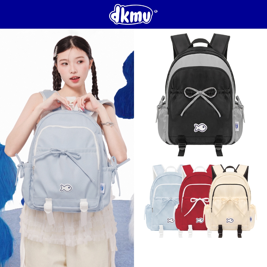 Balo nữ thời trang DKMV màu đen, kem, xanh biển, đỏ nhiều ngăn chất ...