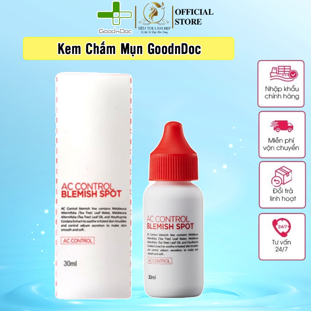 Kem Chấm Mụn GoodnDoc AC Control Blemish Spot 30ml - Giúp Gom Cồi Mụn ...
