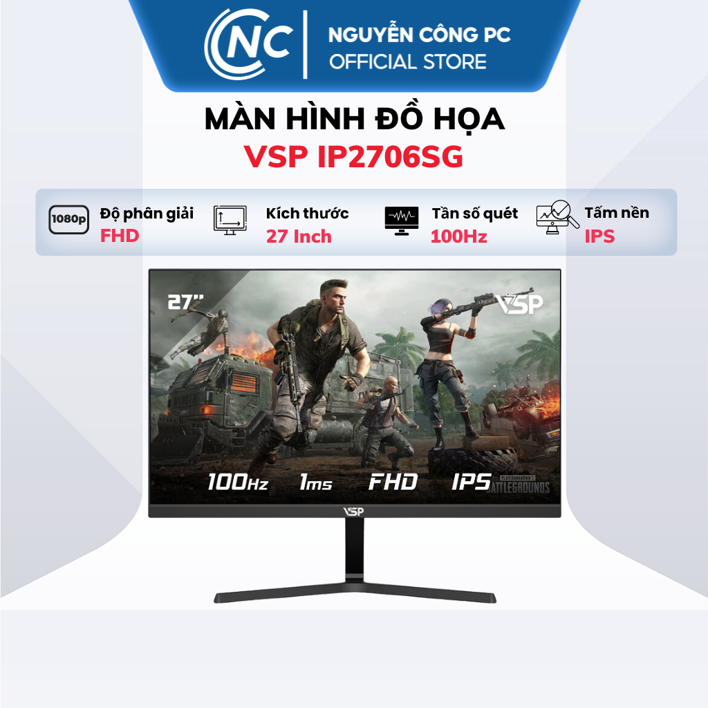 Màn hình Gaming VSP IP2706SG (27inch | Full HD | IPS | 100Hz | 1ms) - Bảo hành 36 tháng | Shopee ...