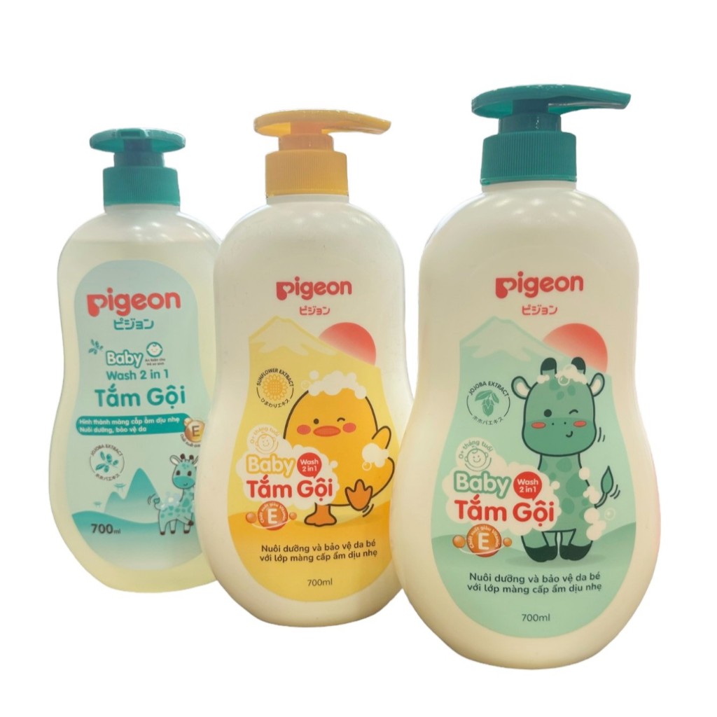 Sữa tắm gội cho bé Pigeon Baby Shampoo 2in1 700ml200ml (chai) | Shopee ...