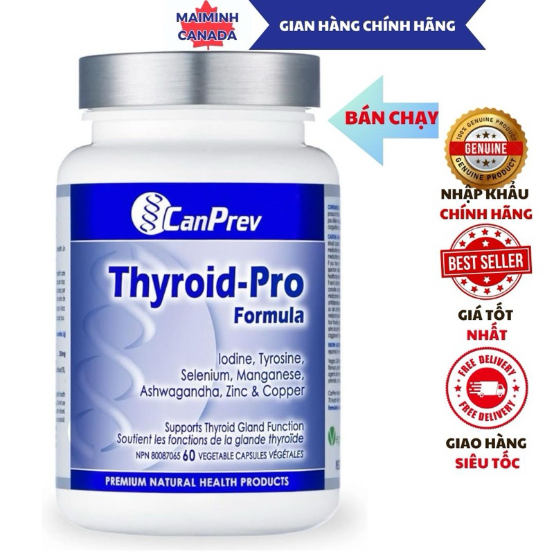 Viên uống hỗ trợ chức năng tuyến giáp và ngăn ngừa tình trạng thiếu I ốt Thyroid - Pro Formula ...
