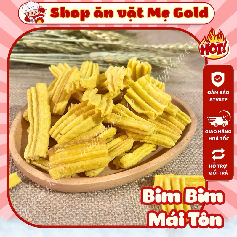 Bim bim mái tôn, snack vị bắp giòn giòn (500g) | Shopee Việt Nam
