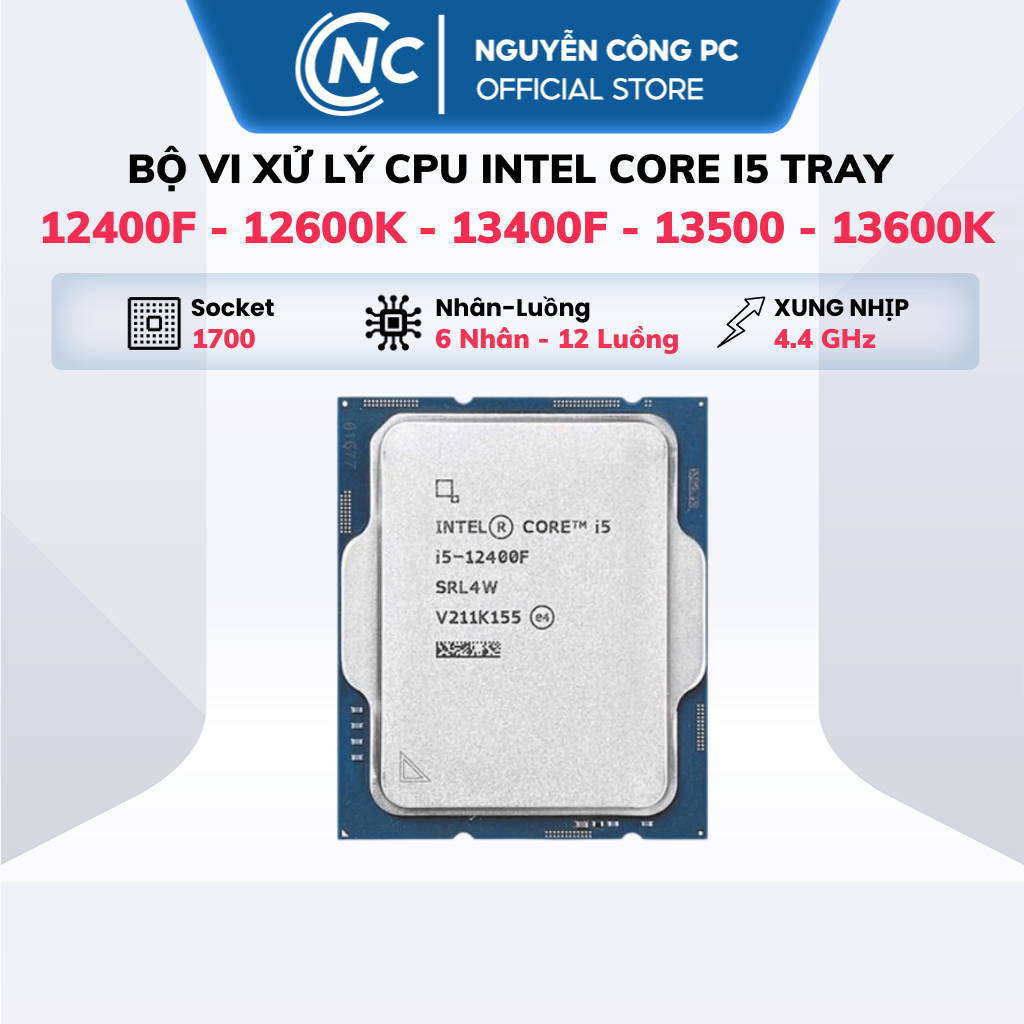 Bộ Vi xử lý CPU Intel core i5 12400F | 12400 | 12600KF | 12600K - i5 ...