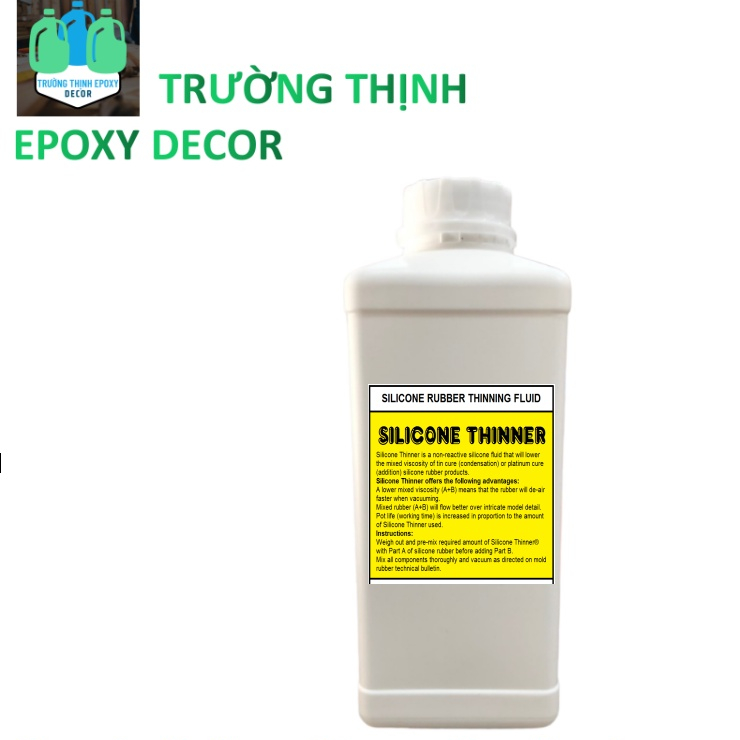 Thinner Pha Loãng Silicone 1 Lít Silicone Thinner Giảm Độ Nhớt, Độ Cứng ...