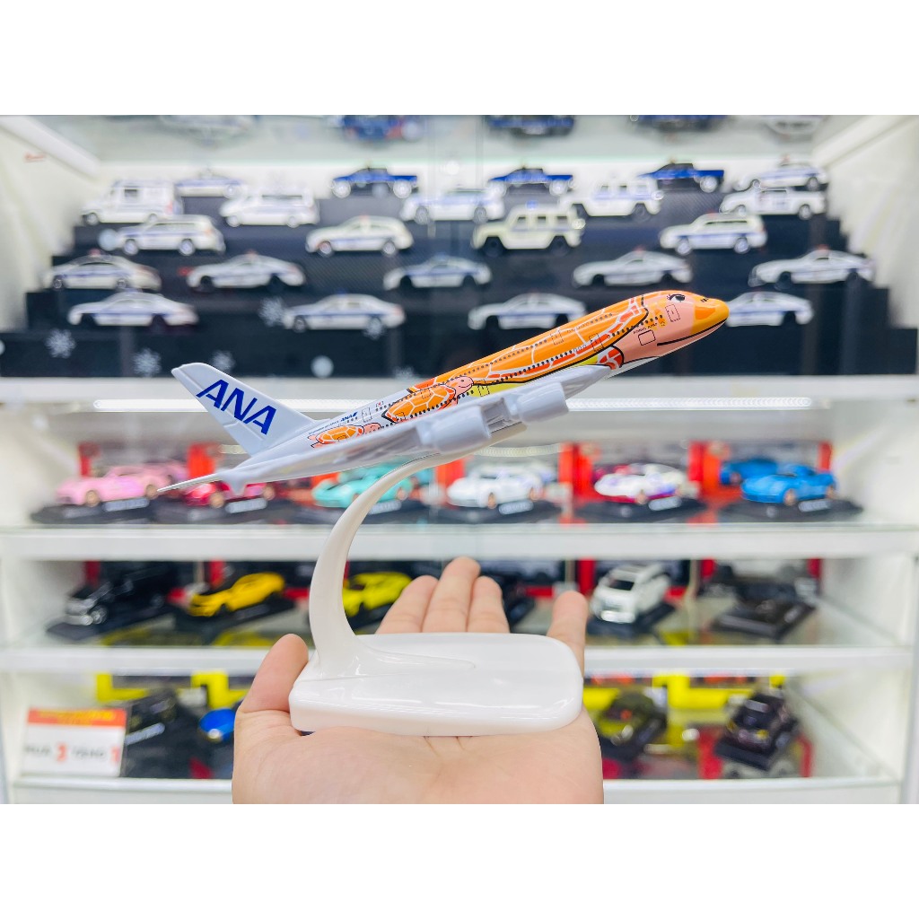 Mô hình máy bay ANA Orange Turtle Kai A380 có đế 16cm MB16211 | Shopee ...
