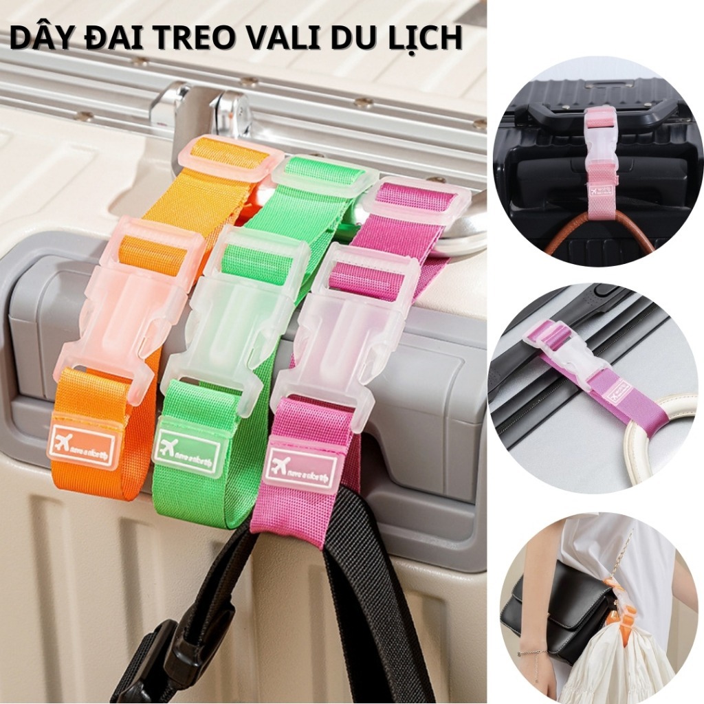 Dây đai vali, dây đai treo hành lý có thể điều chỉnh chiều dài, dây ...