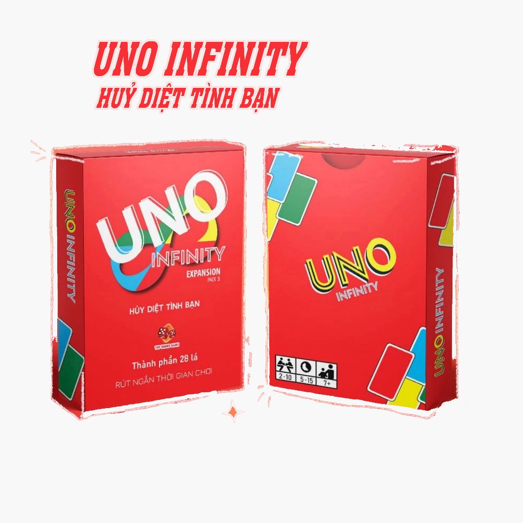 UNO Mở Rộng - UNO INFINITY giúp rút ngắn thời gian một ván chơi ( hộp ...