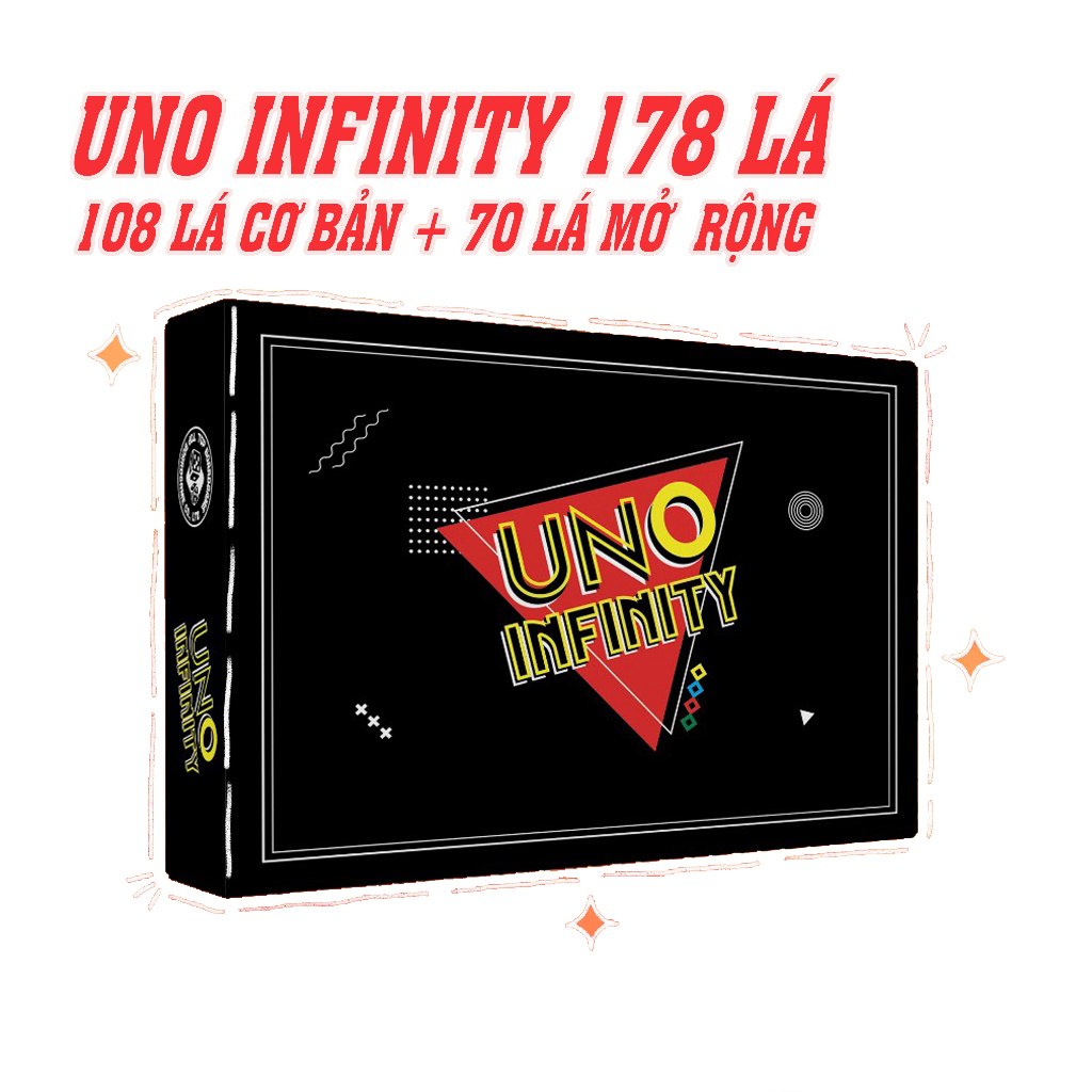 Uno infinity 178 lá cơ bản + mở rộng đầy đủ nhất - hộp đen | Shopee ...