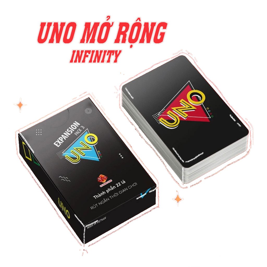 UNO Mở Rộng - UNO INFINITY giúp rút ngắn thời gian một ván chơi ( hộp ...