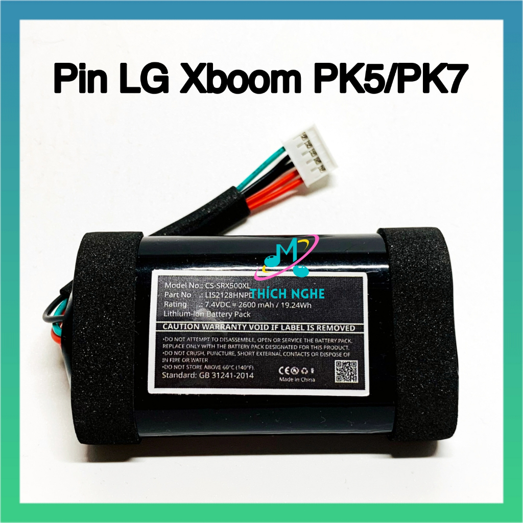 Pin Lg Pk7 Pk5 Pin Lg Xboom Go Pk7 Pk5 2600mah Thay Pin Lg Pk7 Pk5