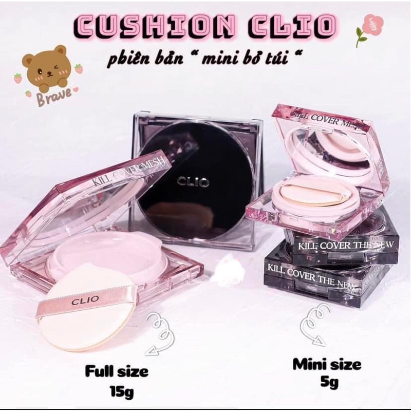 [Chuẩn Auth-Minisize] Phấn nước trang điểm Cushion Clio Mini Kill Cover ...