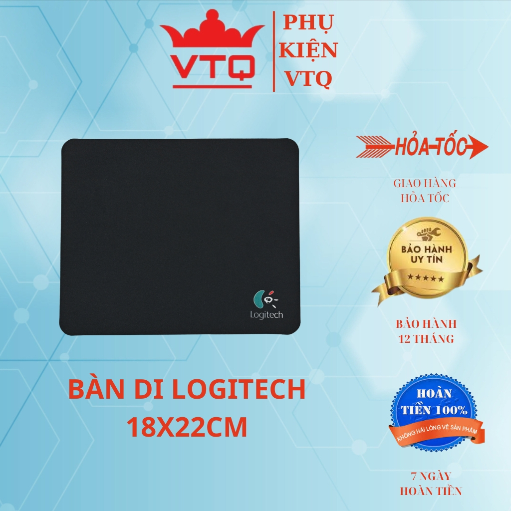 Bàn di,lót chuột Pad mouse Logitech 18*22cm vải mịn bền ,đẹp, giá rẻ ...