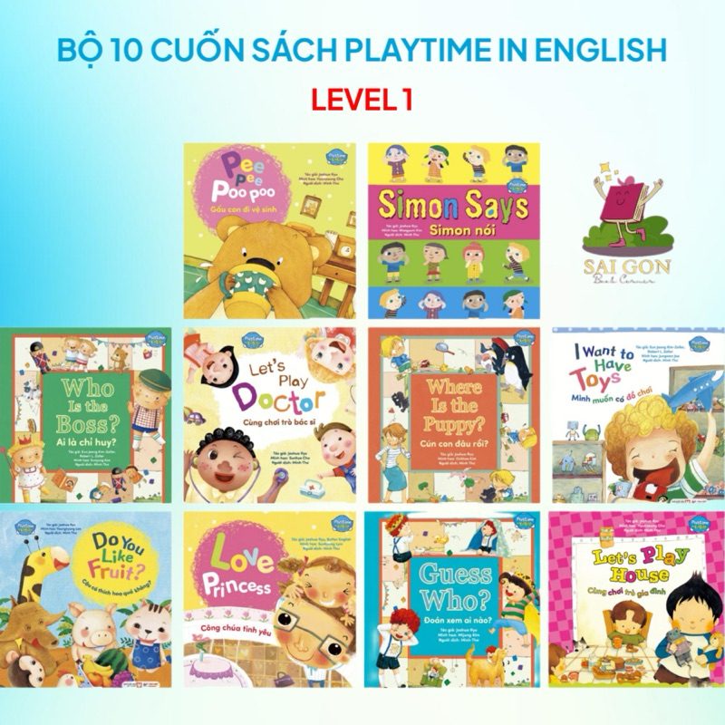 Bộ Sách - Combo 10 cuốn Playtime In English Level 1 - Saigon Book ...