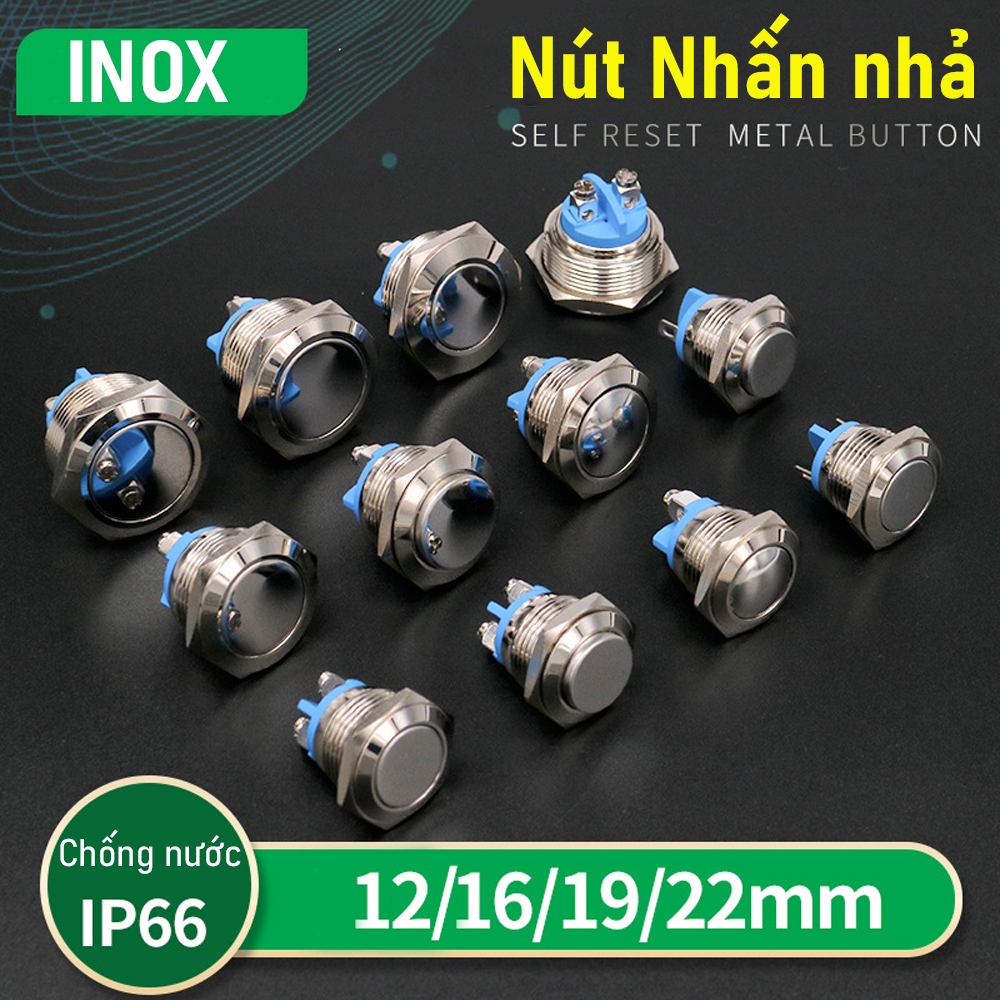 Nút nhấn nhả Tự phục hồi, Nút mở cốp xe, Nút đề, Exit cửa,Reset (12mm ...