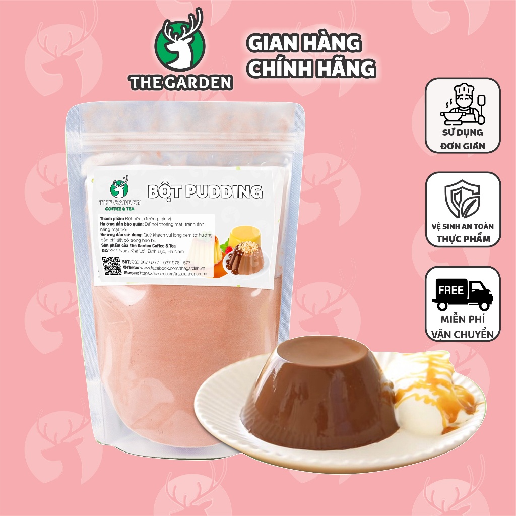 Set làm Pudding Trứng, Socola The Garden thơm ngon núng nính | Shopee ...
