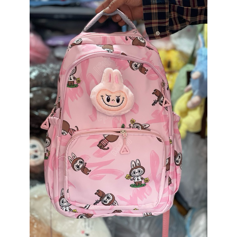 Balo đi học vải dù hình Labubu | Shopee Việt Nam