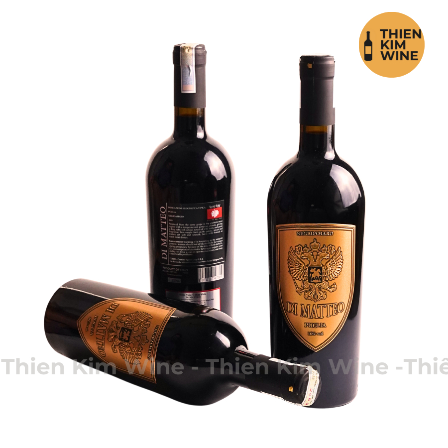 [Chính Hãng] - Rượu Vang Đỏ Ý Di Matteo Negroamaro Wine Puglia - 750ml (16%) | Shopee Việt Nam