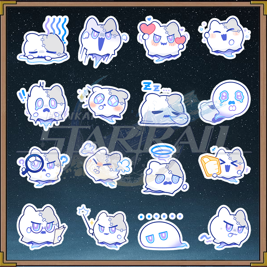 【Honkai Star Rail】Set 16 sticker nhân vật Wubbaboo – HKSR005 | Shopee ...