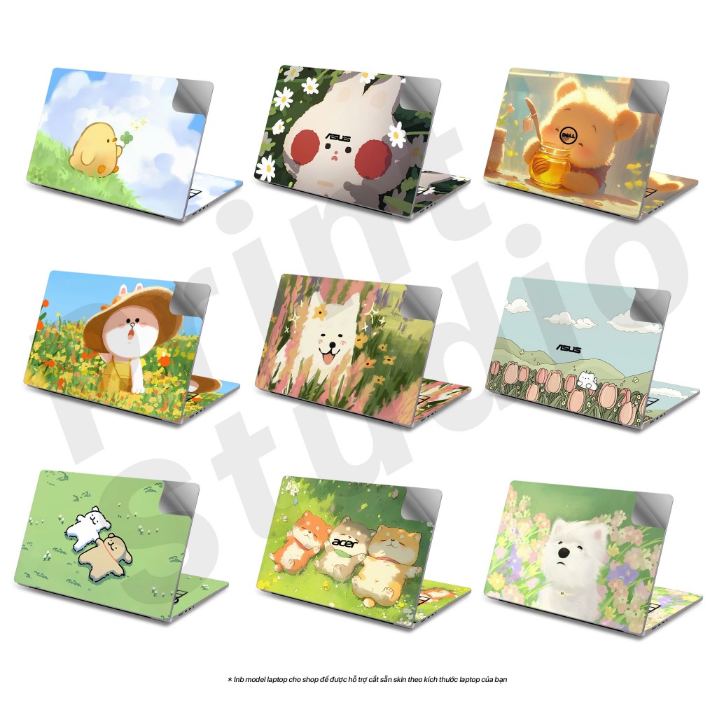 Skin Laptop 22 Mẫu Animal Cute - Inbox Model Laptop Để Được Hỗ Trợ Cắt ...