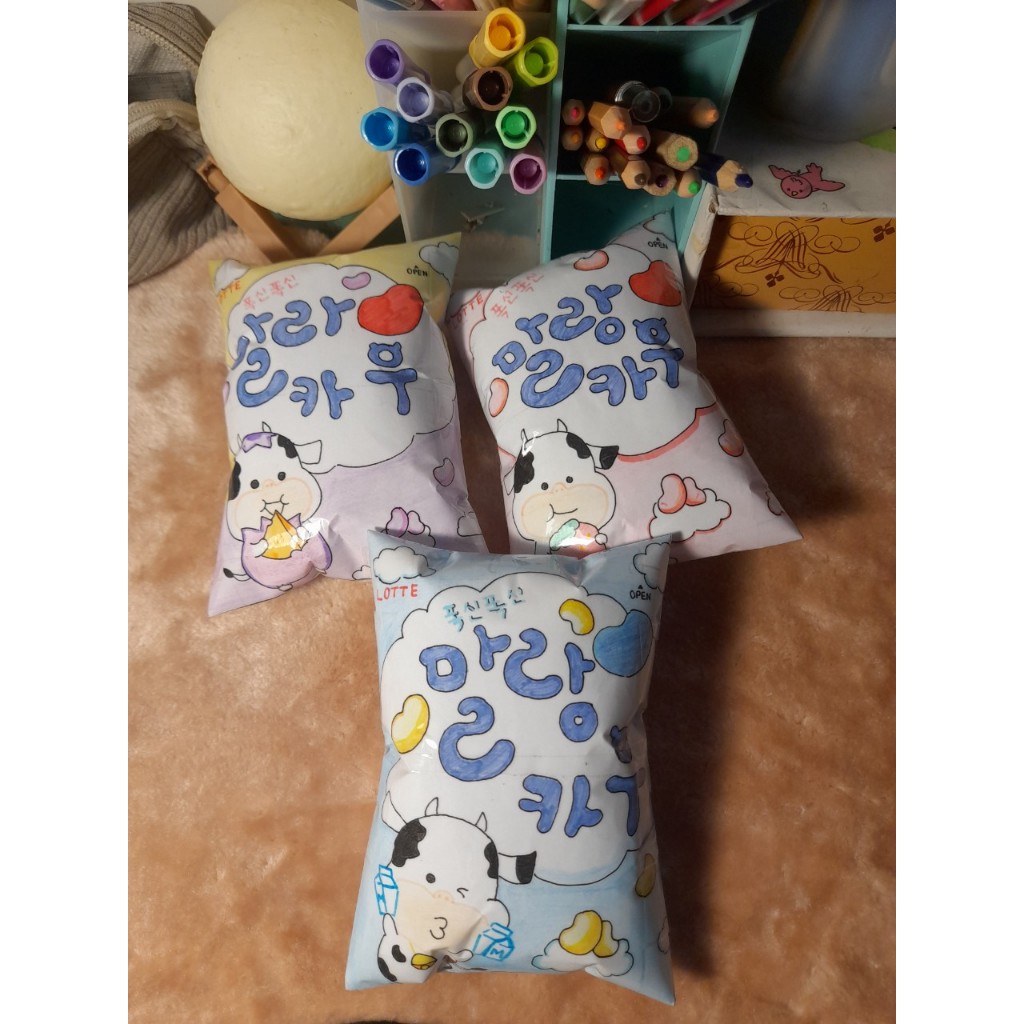 Squishy giấy snack bò sữa hàn quốc 3 vị | Shopee Việt Nam