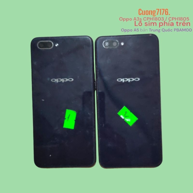 Nắp Lưng Oppo A3s CPH1803 / CPH1805 (Lỗ Sim Trên) Đã Qua Sử Dụng ...