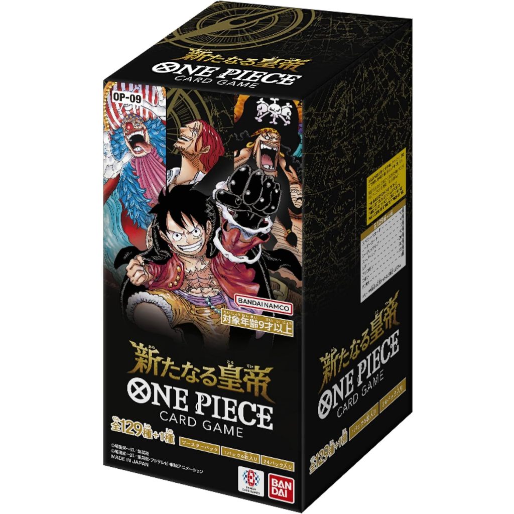 Trò CHƠI THẺ BANDAI ONE PIECE Hoàng đế mới [OP-09] (HỘP) Bao gồm 24 gói ...