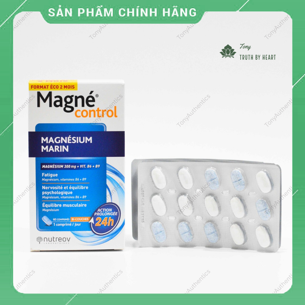 Viên uống Magne Control giúp bổ sung Magie hộp 60 viên của Pháp ...
