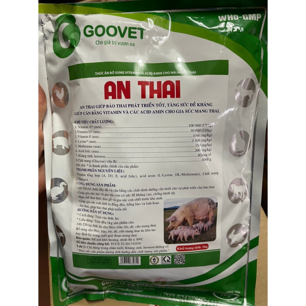1kg An thai ( Goovet) Dưỡng thai khỏe nái,Tăng đề kháng, cung cấp ...