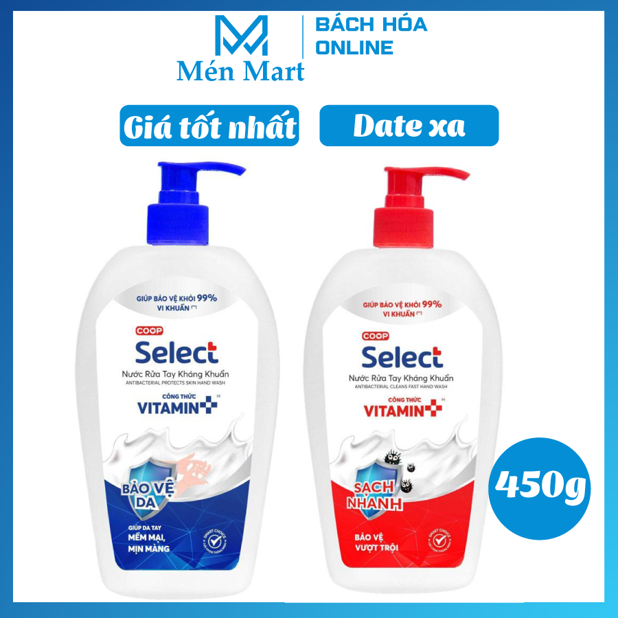 Nước rửa tay kháng khuẩn bảo vệ da Coop Select 450g | Shopee Việt Nam