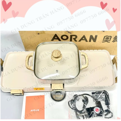 Bếp Lẩu Nướng Đa Năng 2 in 1 AORAN Chính Hãng, Bếp Lẩu Tháo Rời Tiện Lợi Dễ Vệ Sinh, BH 12 tháng ...