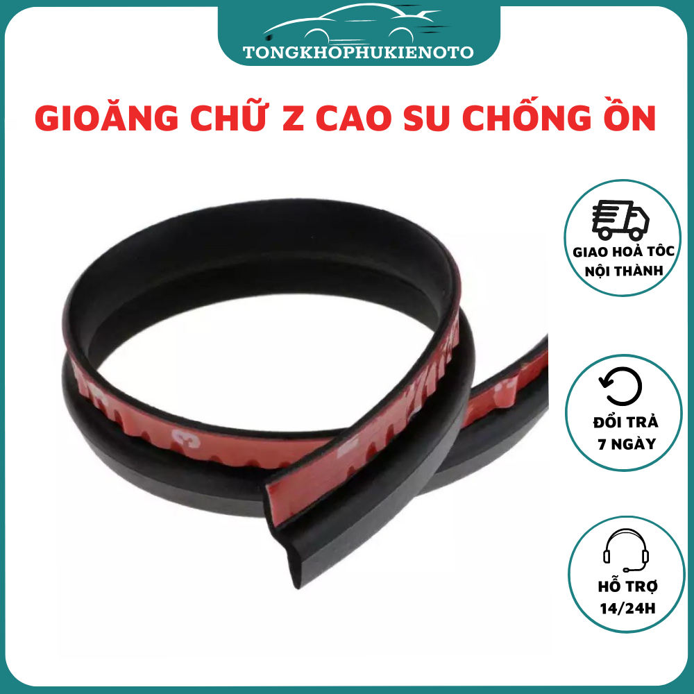 Ron Gioăng cao su chữ Z, zoăng chữ Z dán cửa xe chống ồn, chống bụi xe ...