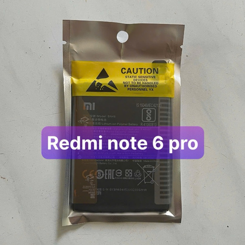 Pin Redmi Note 6 Pro model BN48 (zin) bảo hành 6 tháng | Shopee Việt Nam