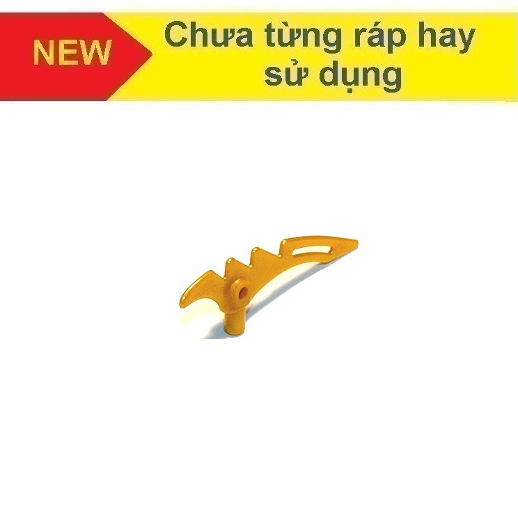 Đồ chơi xếp hình Phụ kiện Lego Mảnh Lưỡi liềm răng cưa / Crescent Blade ...