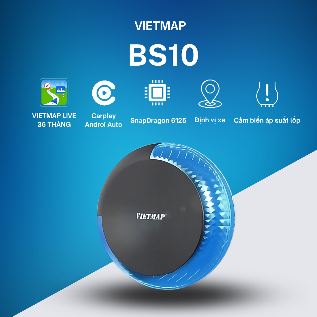 Android box ô tô Vietmap BS10 Dẫn đường, Vietmap Live, Kết nối Sim 4G ...