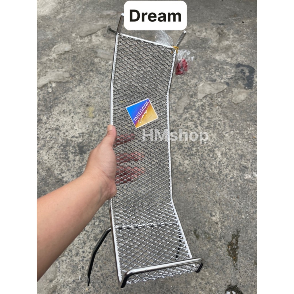 Phụ kiện xe - baga giữa gắn xe dream - lưới siken logo titan (2 ...