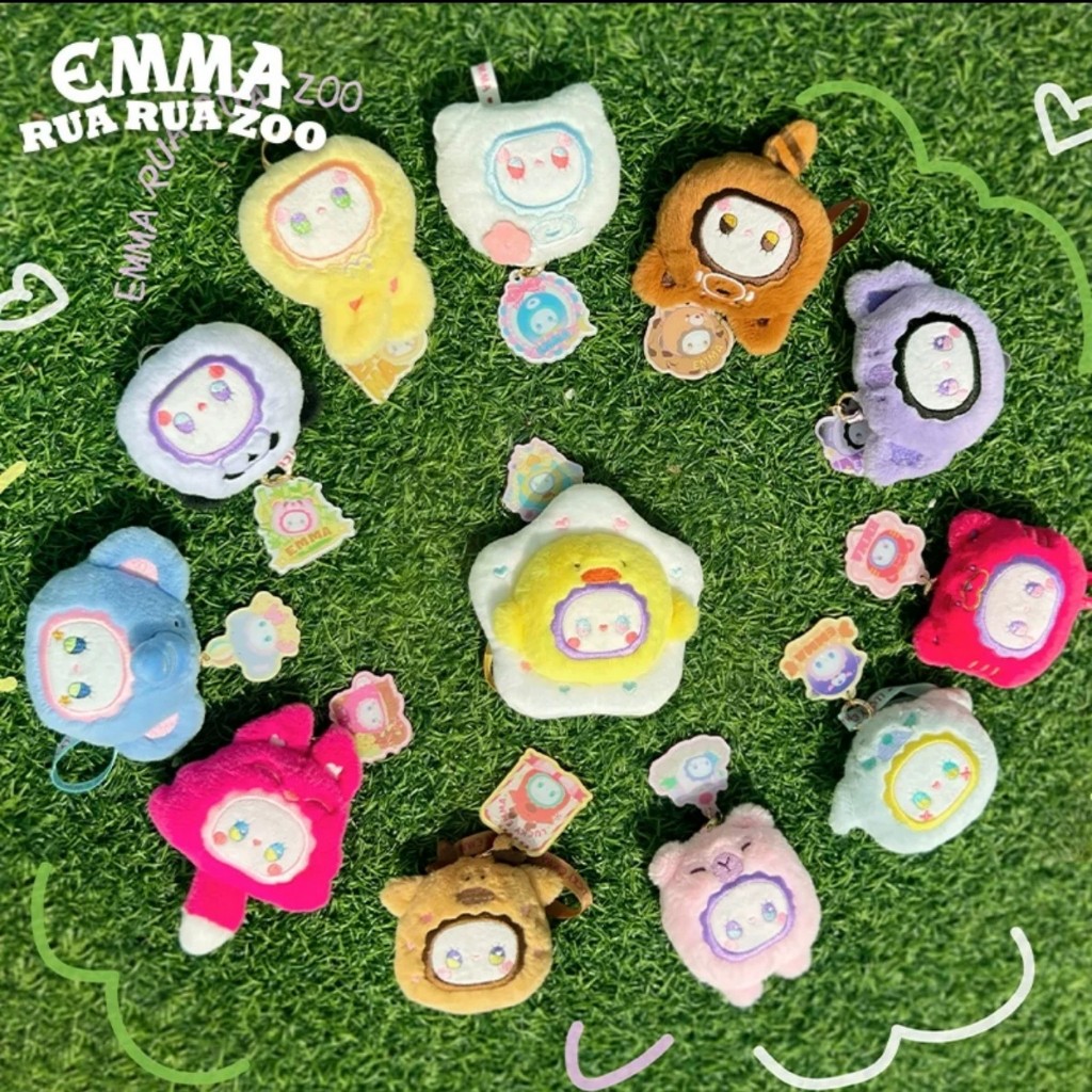 [SẴN] Lucky Emma Blindbox Móc khóa bông có hương thơm Emma Rua Rua Zoo ...