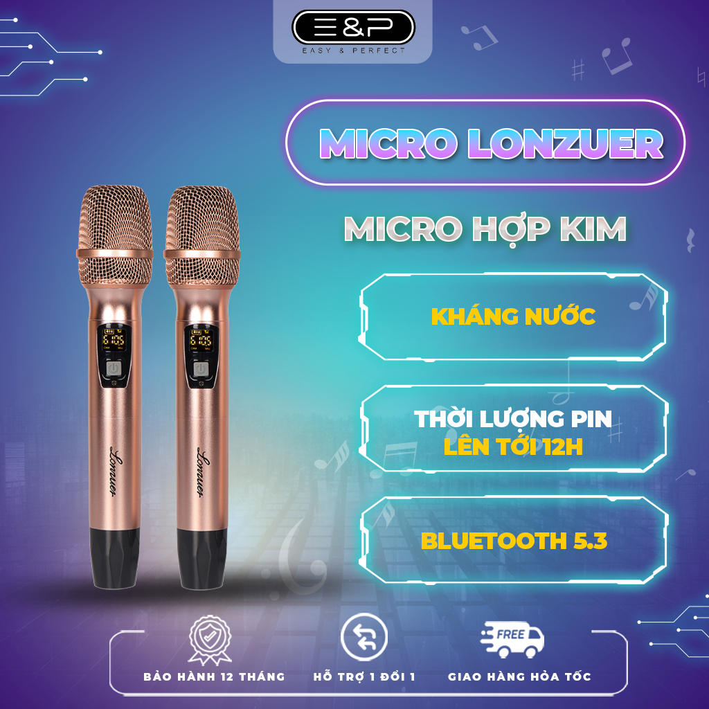 Micro Bluetooth Lonzuer E&P Bằng Hợp Kim Cao Cấp | Shopee Việt Nam
